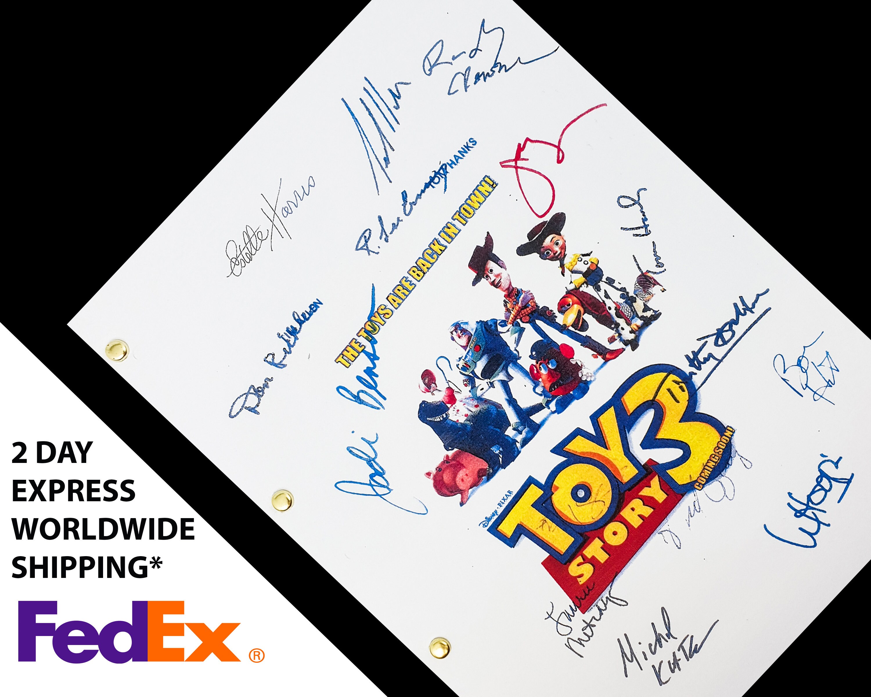 Toy Story 3 Film Movie Script Screenplay with Signatures | Etsy