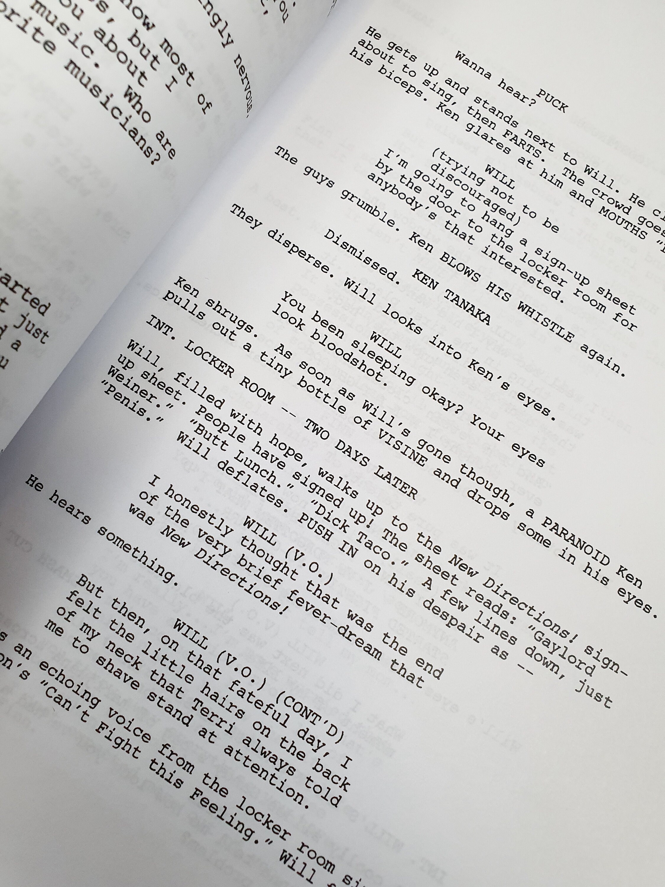 Glee TV Script Screenplay With Signatures Autographs Reprint - Etsy UK