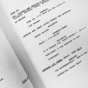 The Big Bang Theory TV Script Screenplay With Signatures - Etsy