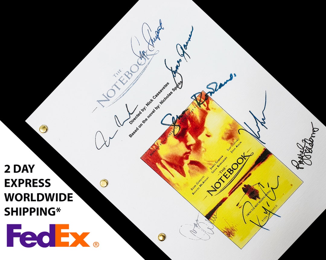 The Notebook Film Script Screenplay With Signatures Autographs Reprint ...