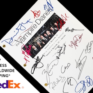 The Vampire Diaries Series Finale TV Script With Signatures Autographs ...