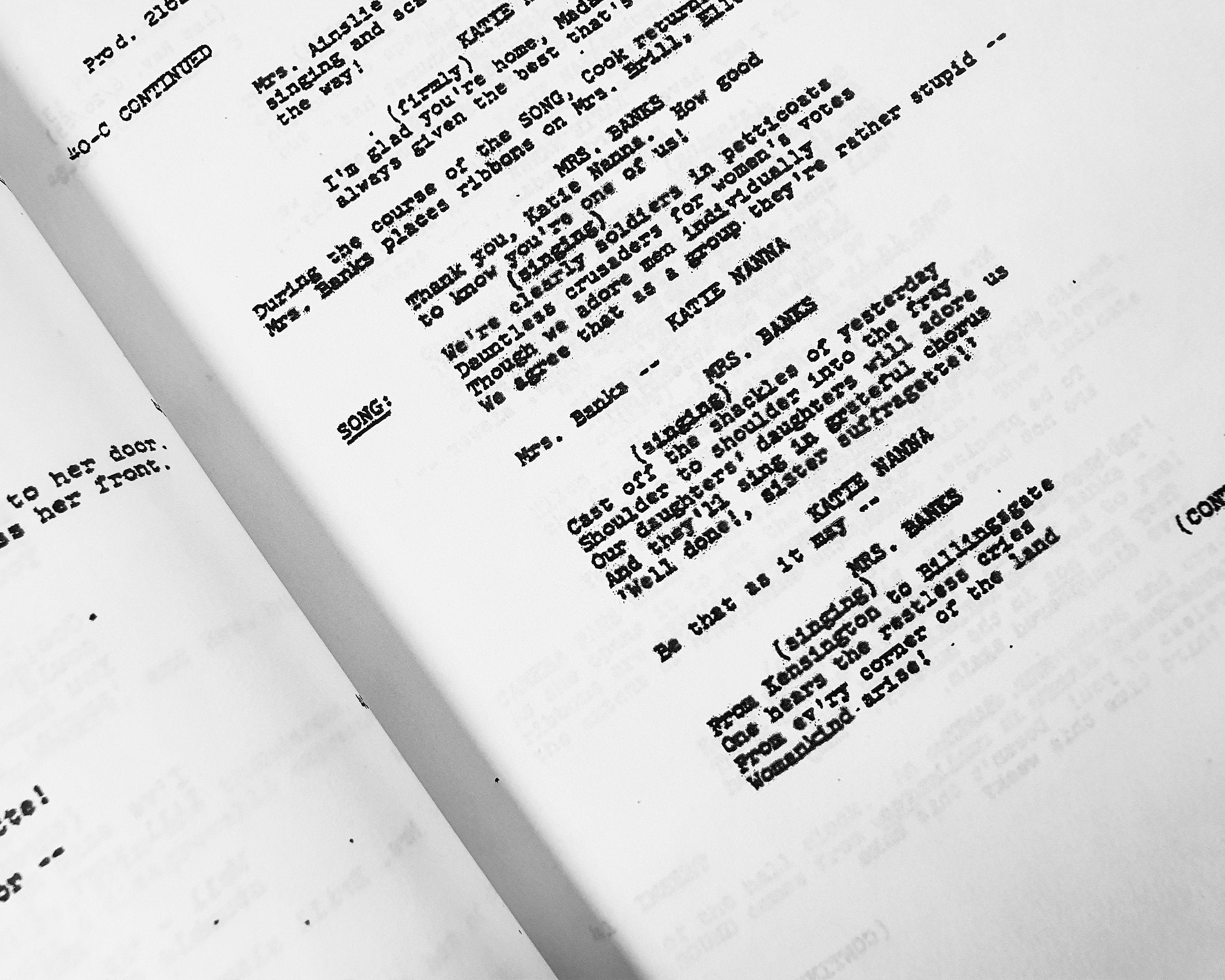 Mary Poppins Film Movie Script Screenplay with Signatures | Etsy