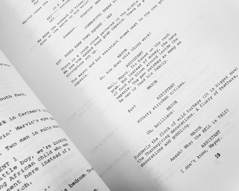 South Park TV Script Screenplay With Signatures Autograph - Etsy Australia