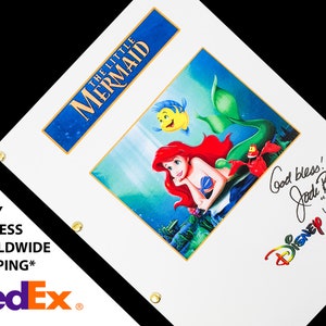 The Little Mermaid Movie Film Script Screenplay With Signatures ...