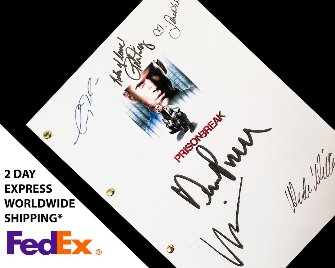 Prison Break TV Show Pilot Script Screenplay With Signatures Autographs ...