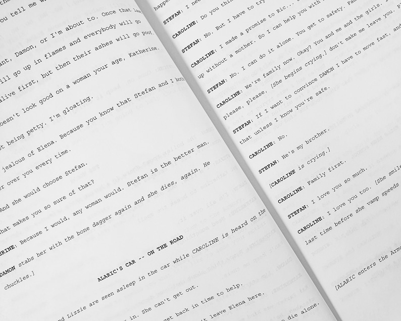 The Vampire Diaries Series Finale TV Script With Signatures Autographs ...