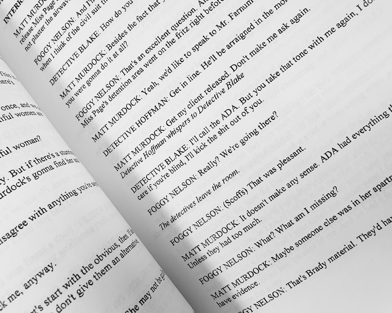 Daredevil Marvel Superhero TV Script Screenplay With - Etsy UK