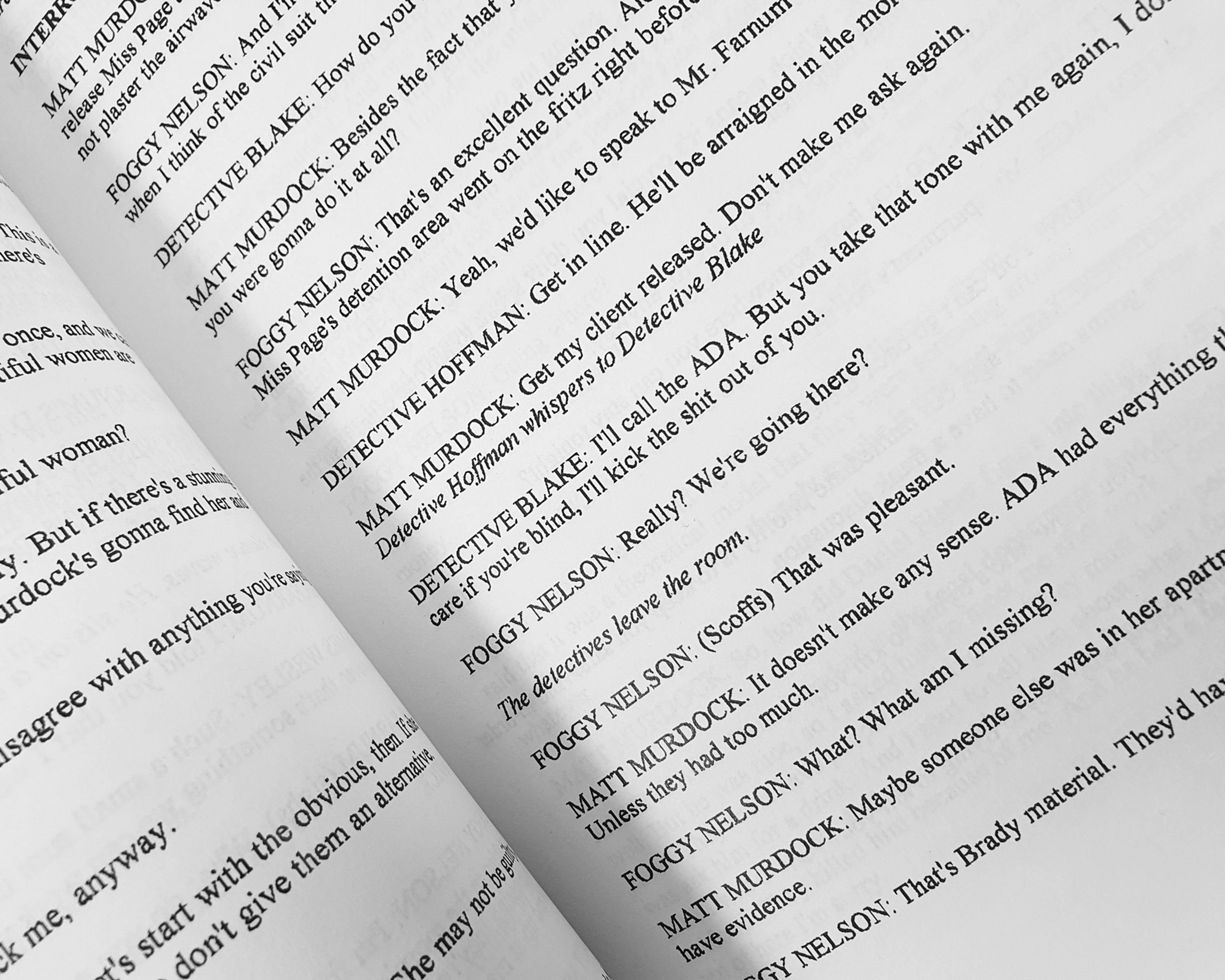 Daredevil Marvel Superhero TV Script Screenplay With - Etsy UK