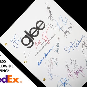 Glee TV Script Screenplay With Signatures Autographs Reprint Musical ...