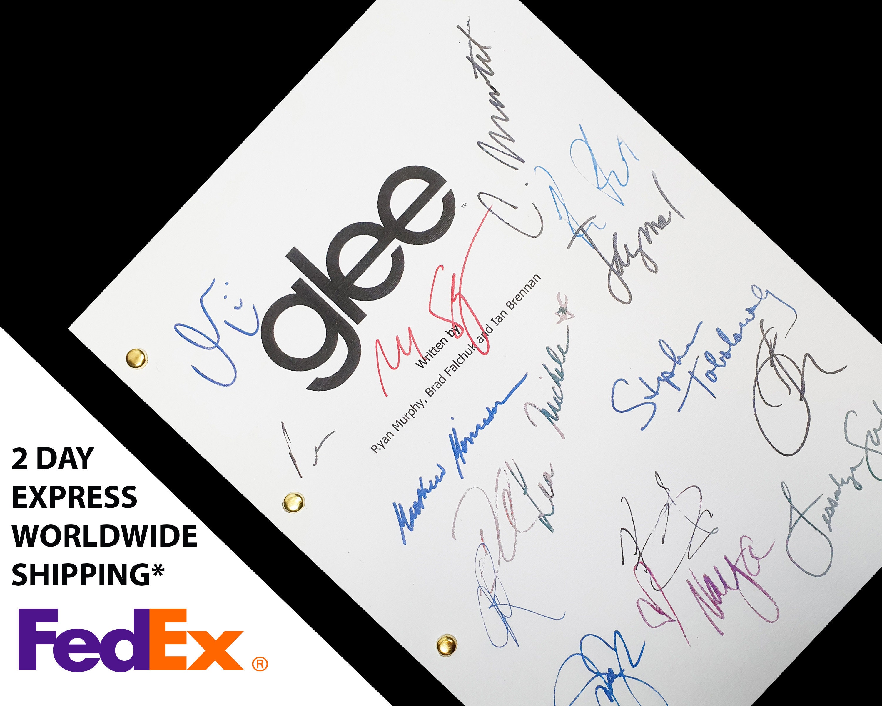 Glee TV Script Screenplay With Signatures Autographs Reprint - Etsy UK