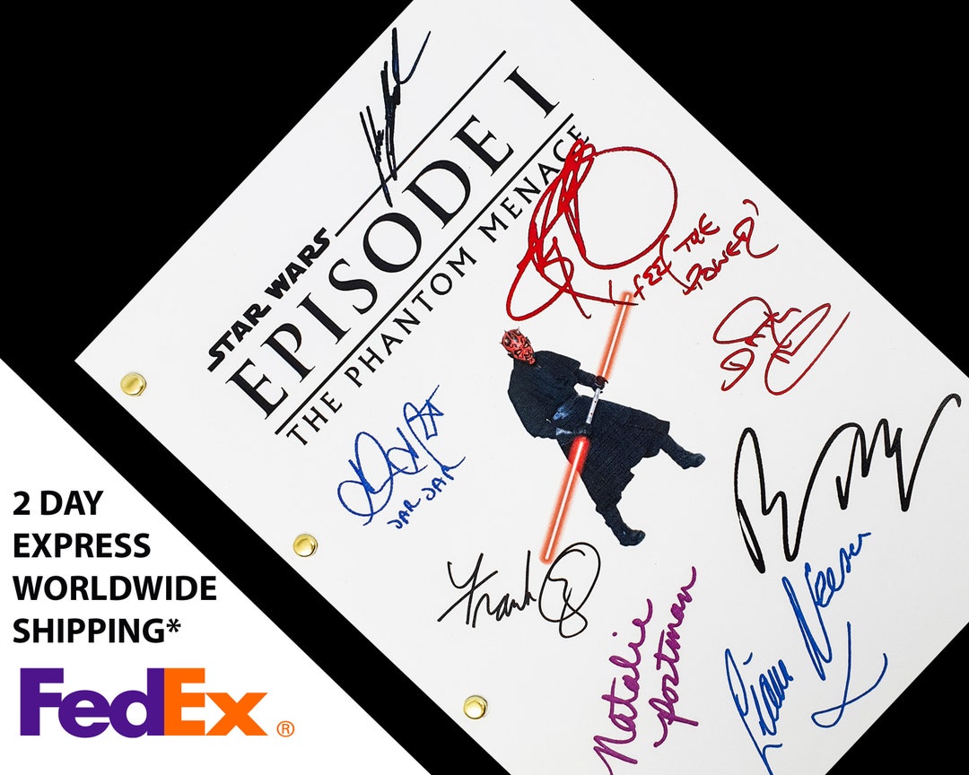 Star Wars Episode I the Phantom Menace Movie Script Screenplay Reprint ...