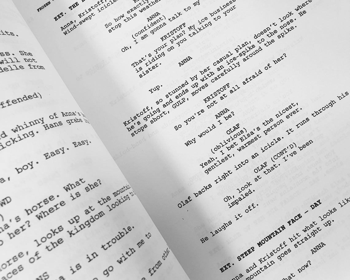 Frozen Film Movie Script with Signatures Autographs Reprint | Etsy