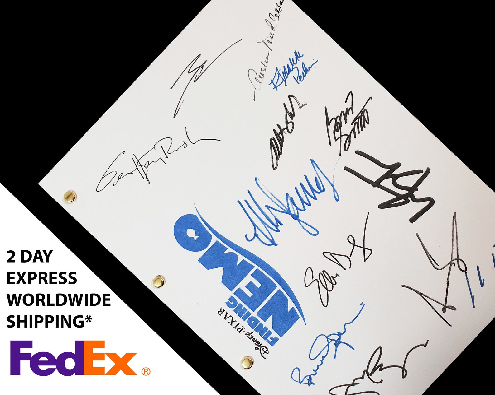 Finding Nemo Film Movie Script Screenplay With Signatures - Etsy