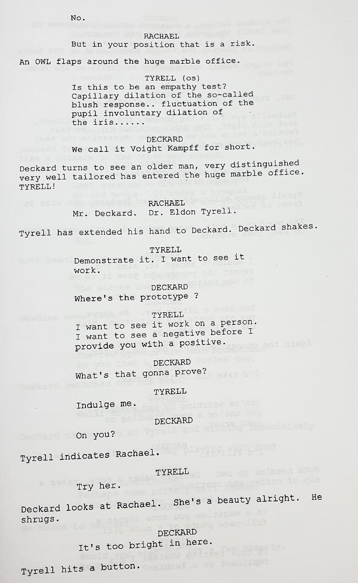 Blade Runner Film Movie Script 80s 90s Screenplay with | Etsy