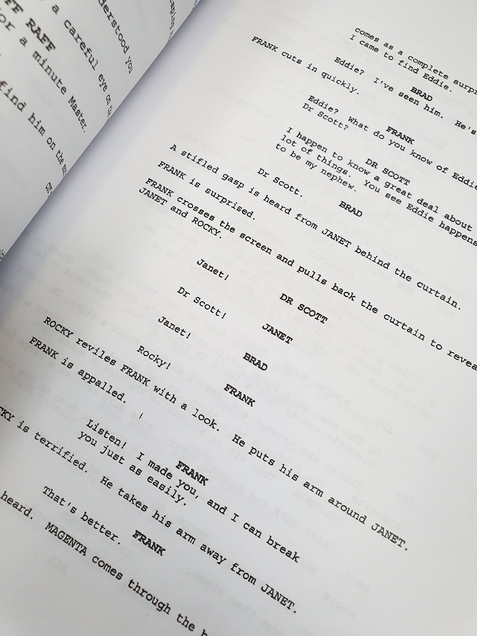 Rocky Horror Picture Show Film Movie Script Signatures - Etsy