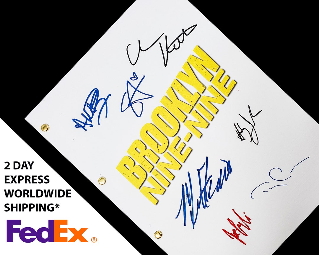 Brooklyn Nine-nine TV Film Script Screenplay With Signatures Autograph ...