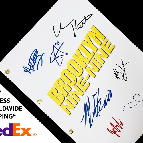 Brooklyn Nine Nine 99 TV Script Signed Autograph Screenplay - Etsy