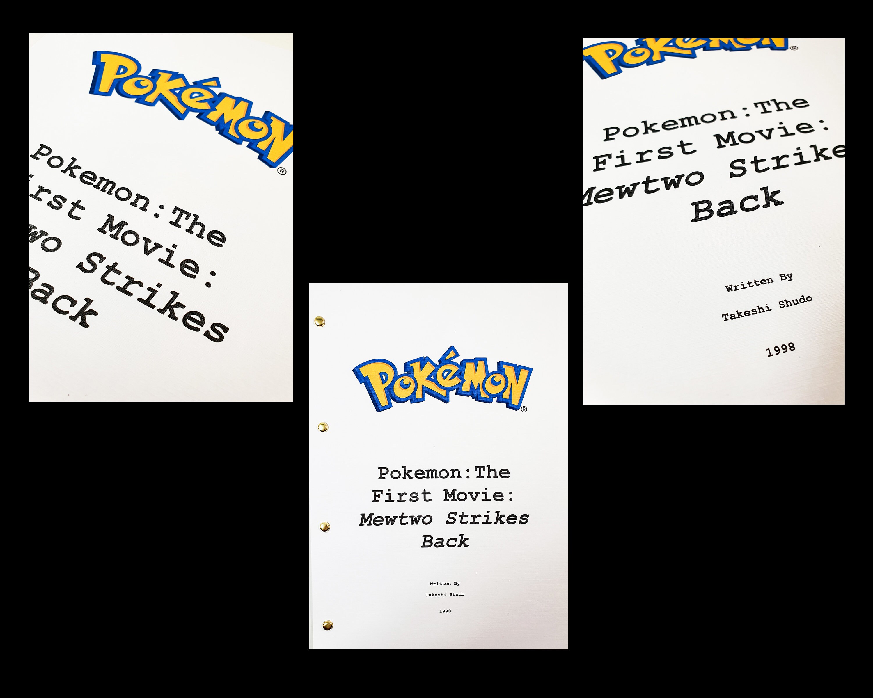 Pokemon Film Script Movie The First Movie Mewtwo Strikes Back | Etsy