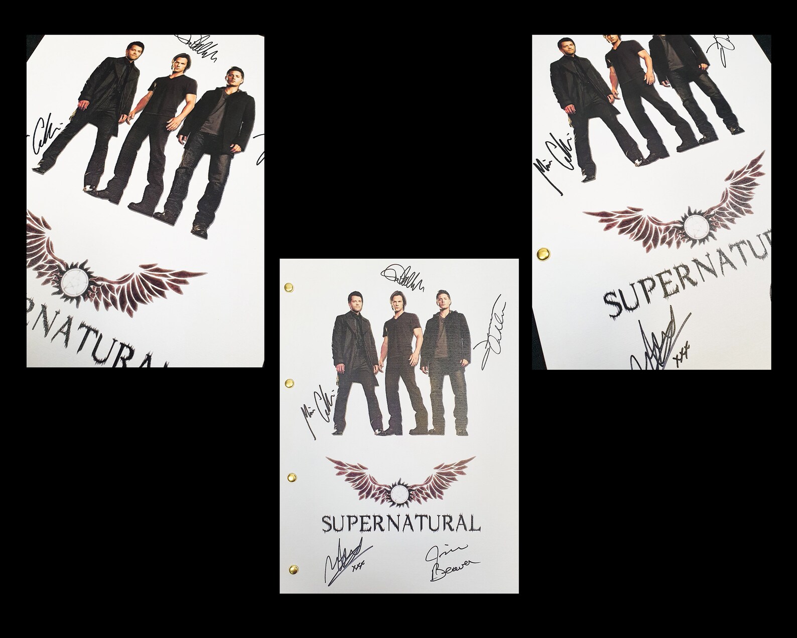Supernatural TV Script with Signatures Autograph Reprint | Etsy