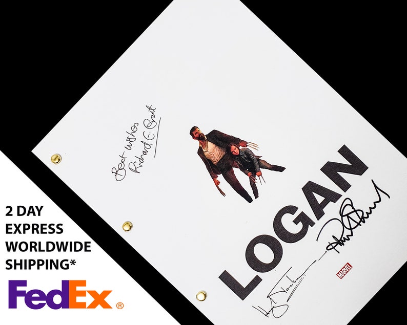 Logan Marvel Film Movie Script Screenplay With Signatures - Etsy
