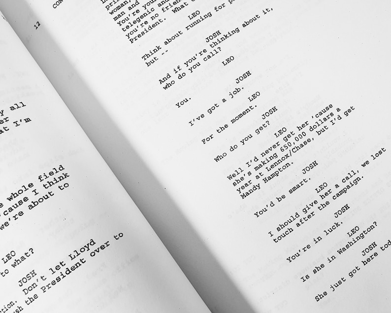 The West Wing TV Script With Signatures Autographs Reprint Rob - Etsy UK