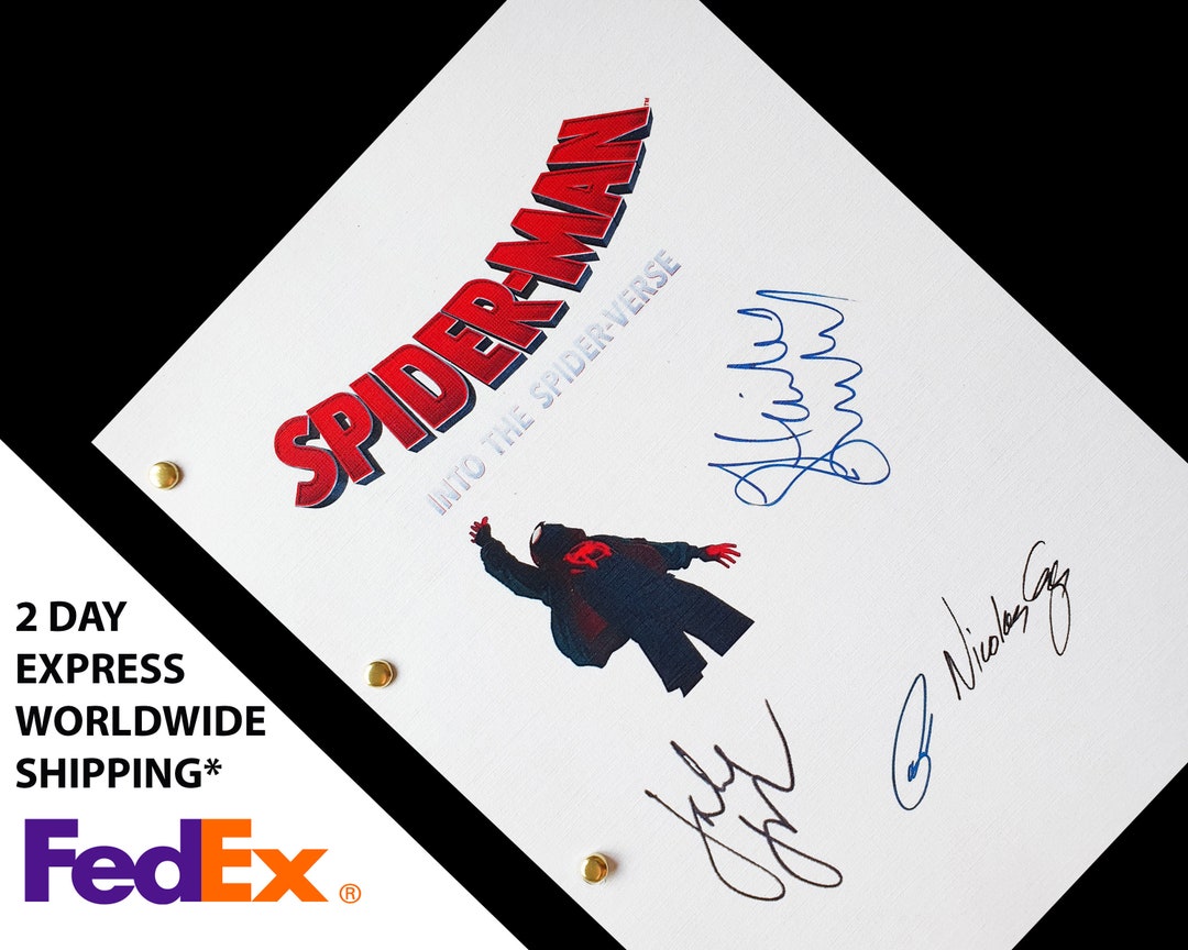 Spider-man: Into the Spider-verse Marvel Animated Film Movie Script ...