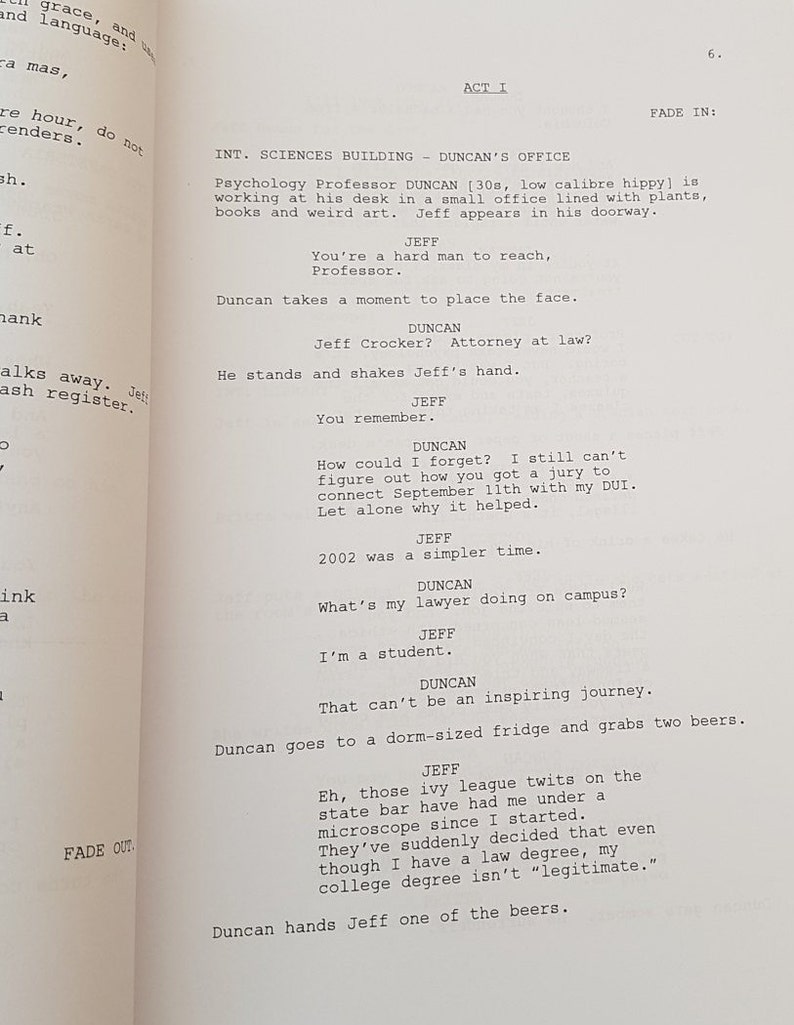 Community TV NBC Sitcom Pilot Script Screenplay with | Etsy