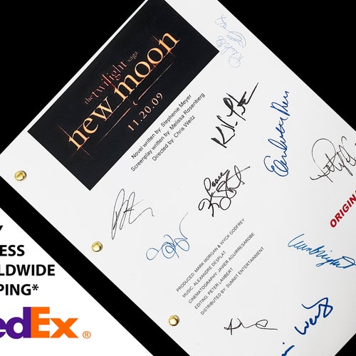 Twilight Film Movie Script Screenplay With Signatures - Etsy UK