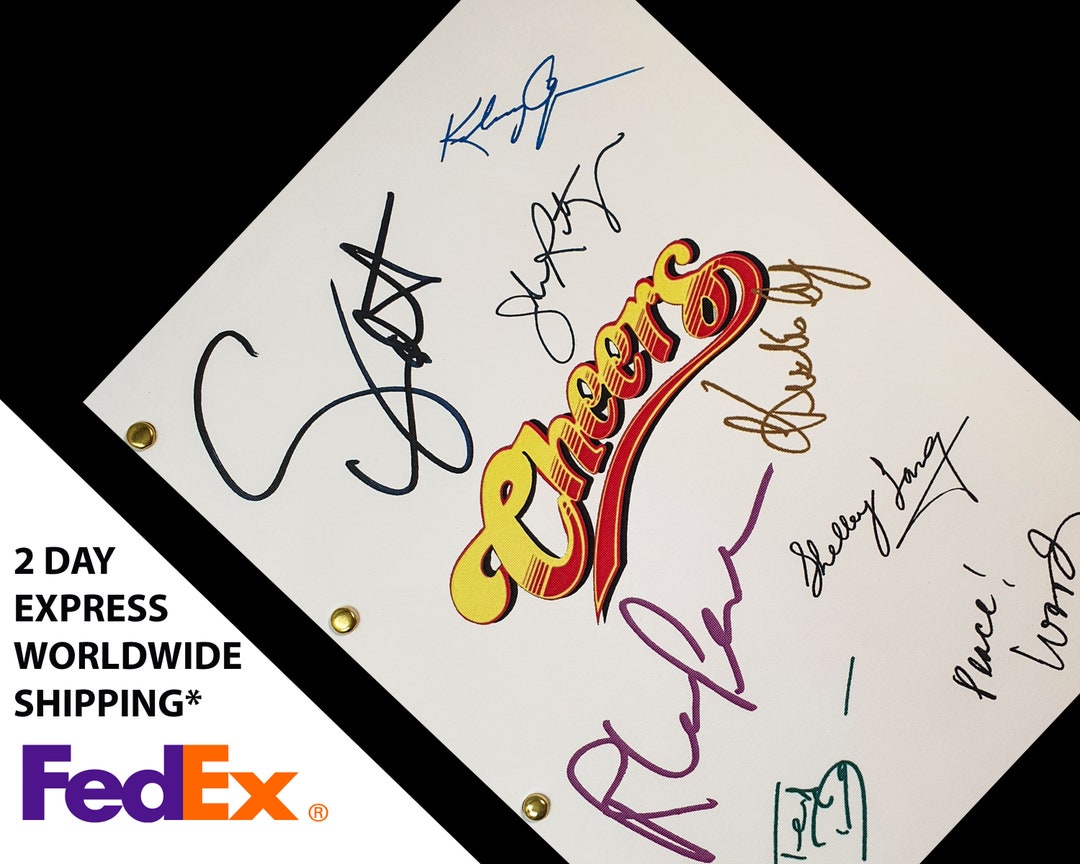 Cheers TV Script With Signatures Autograph Reprint - Ted Danson Woody ...