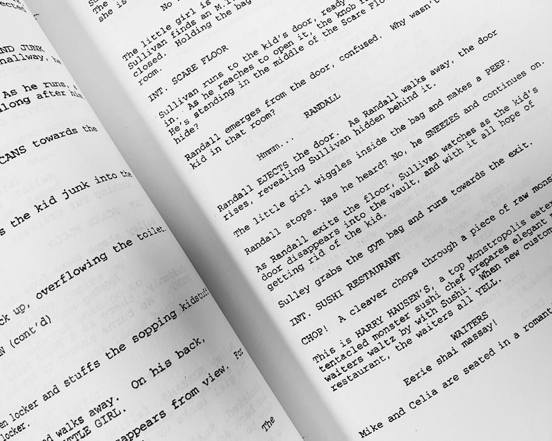 Monsters Inc Movie Script With Signatures Autographs Reprint - Etsy UK