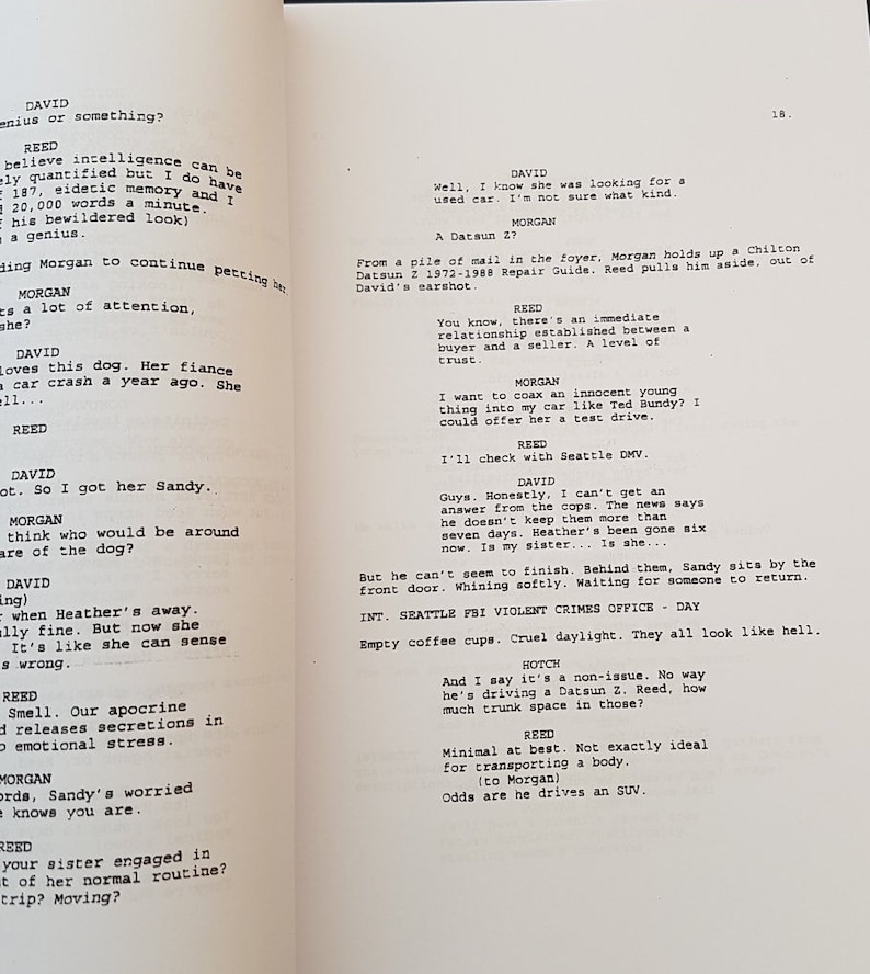 Criminal Minds TV Pilot Script Screenplay with Signatures | Etsy