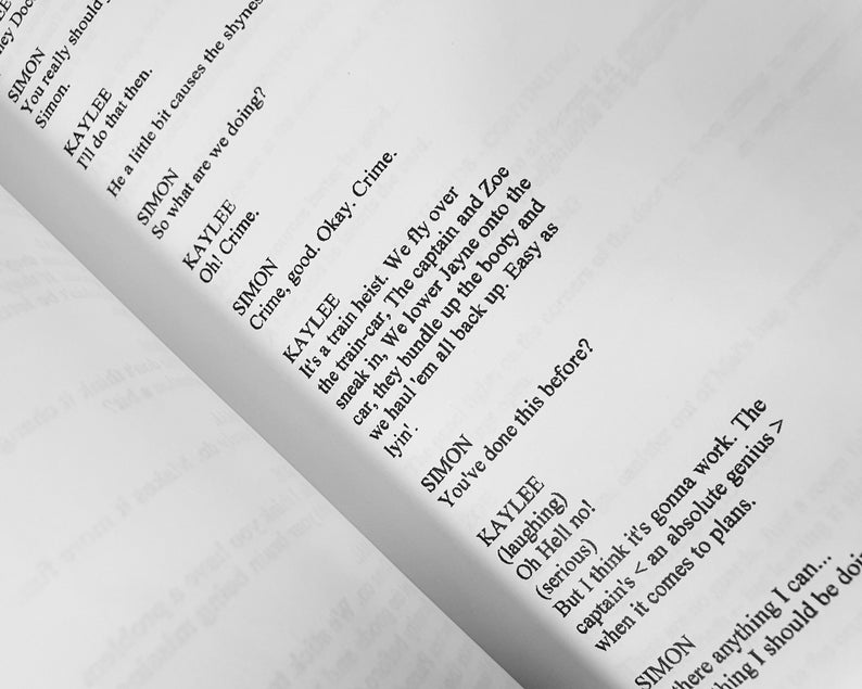 Firefly TV Sci-fi Script Screenplay With Signatures Autographs | Etsy