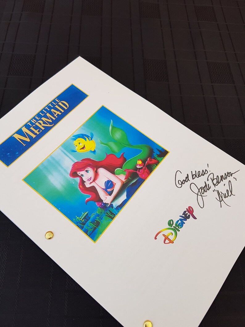The Little Mermaid Movie Film Script Screenplay with | Etsy