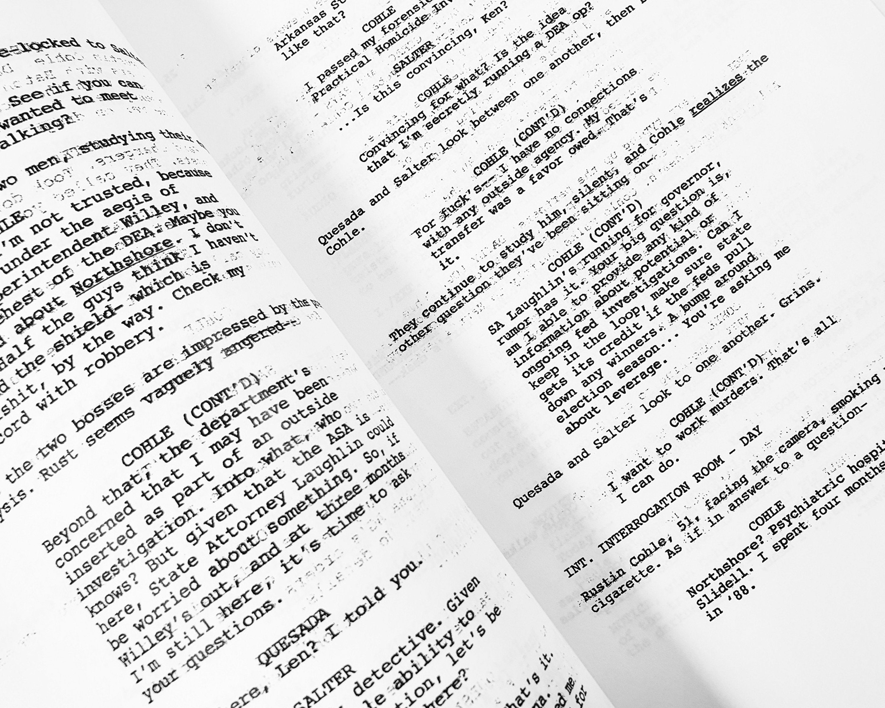 True Detective TV Script Screenplay Reprint Unique Gift | Etsy