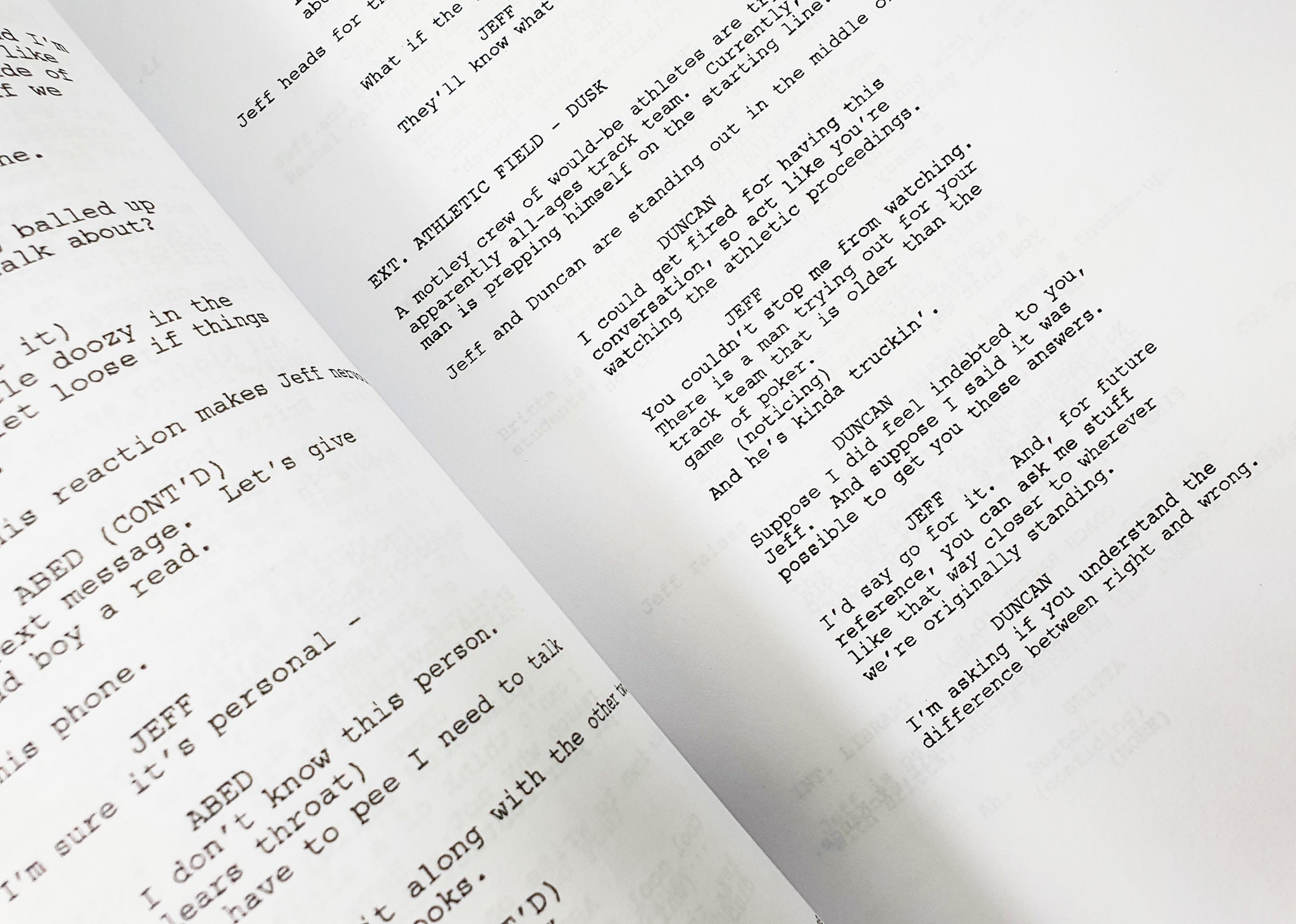 Community TV NBC Sitcom Pilot Script Screenplay With - Etsy