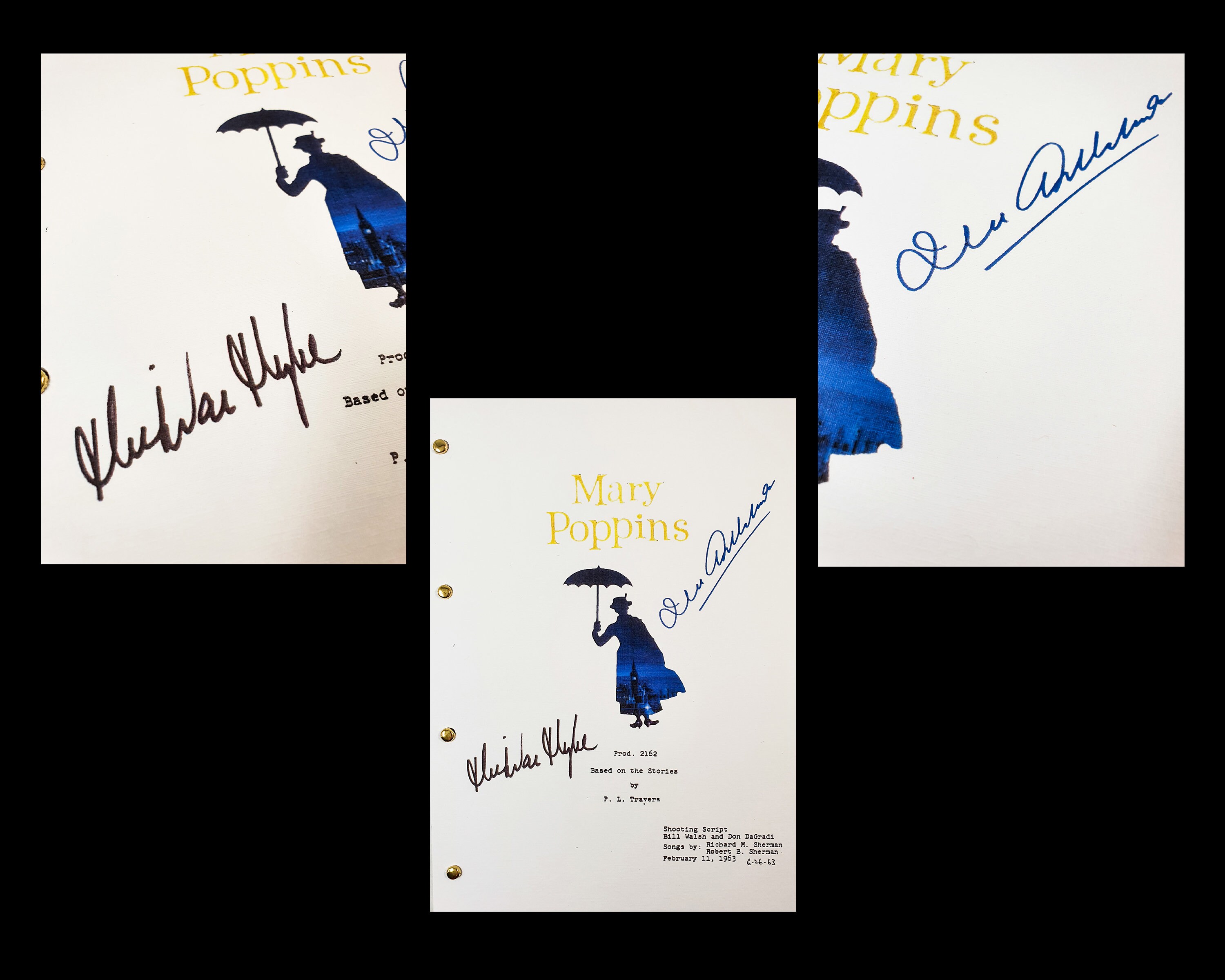 Mary Poppins Film Movie Script Screenplay with Signatures | Etsy