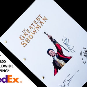 The Greatest Showman Film Movie Script Screenplay With Signatures ...