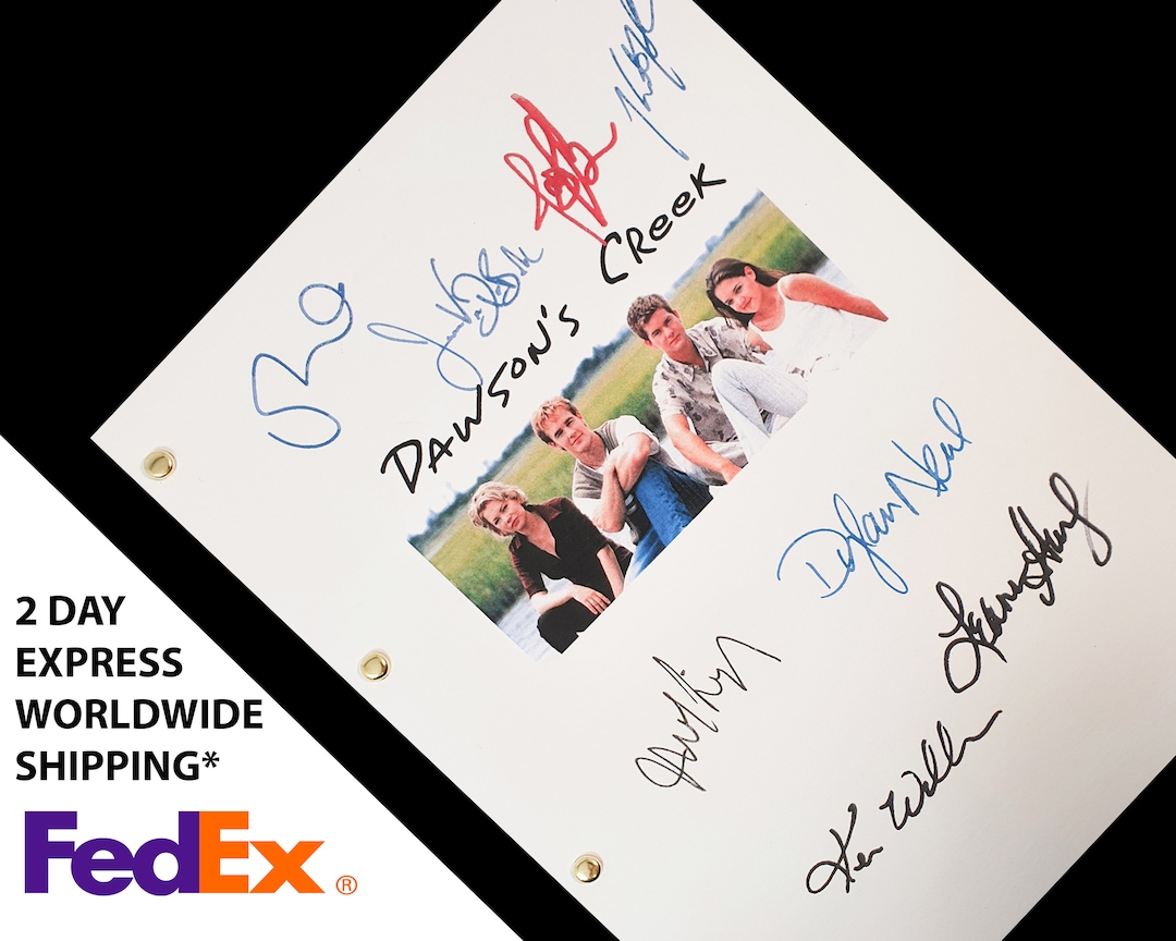Dawson's Creek TV Show Script Screenplay With Signatures Autograph ...