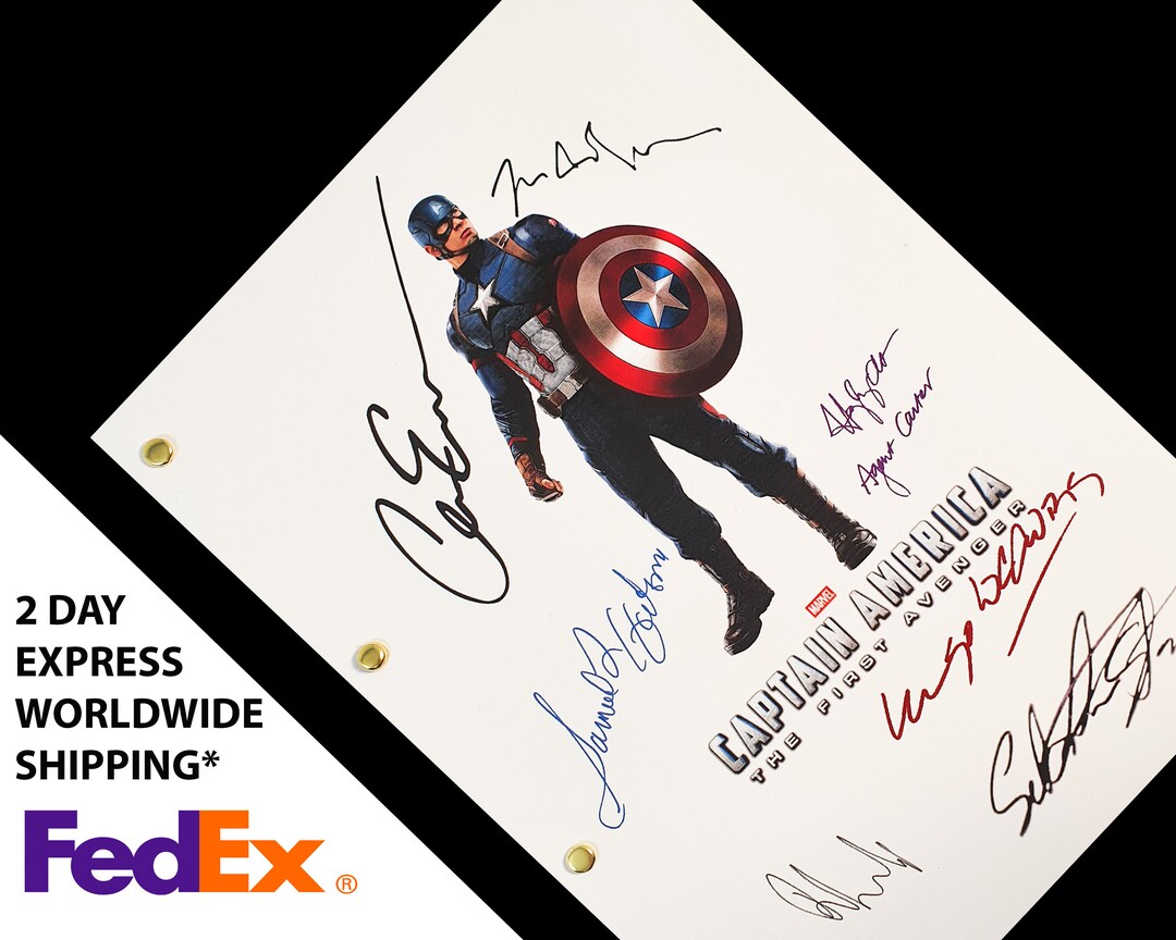 Captain America the First Avenger TV Film Script Screenplay Signatures ...