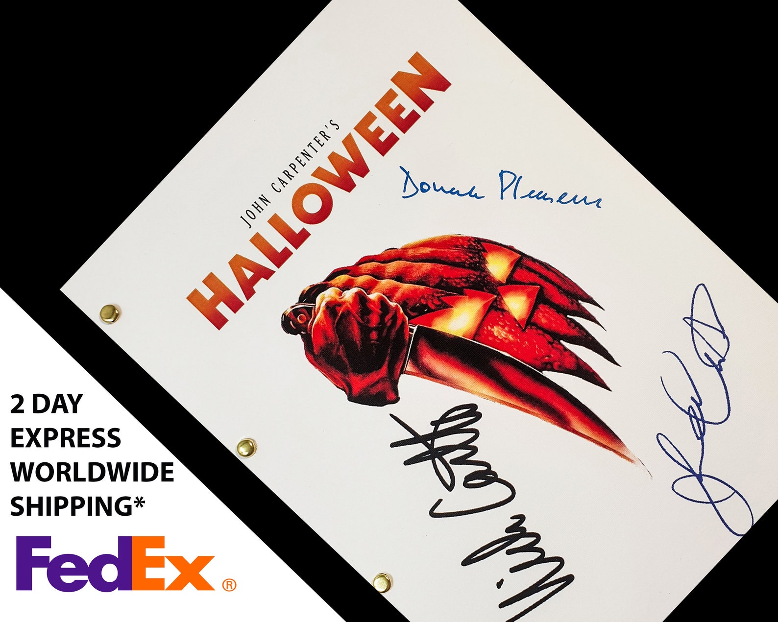 John Carpenter's Halloween Movie Script with Signatures | Etsy