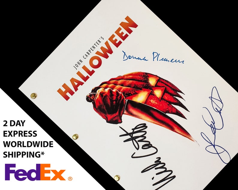John Carpenter's Halloween Movie Script with Signatures | Etsy