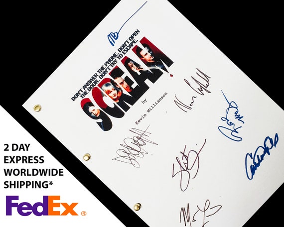 Scream Film Movie Script Screenplay Signatures Autograph | Etsy UK