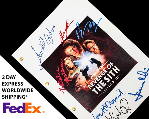 Star Wars Episode III Revenge of the Sith Movie Script - Etsy