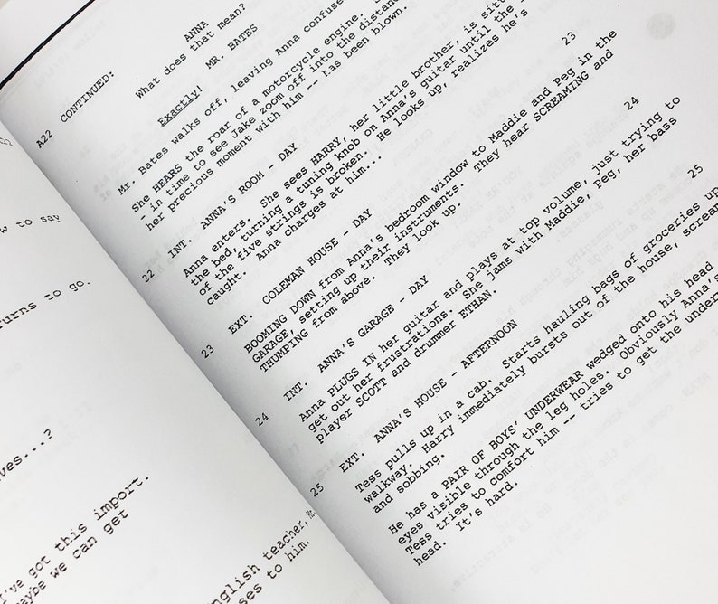 Freaky Friday Movie Script Screenplay Signatures Autograph | Etsy