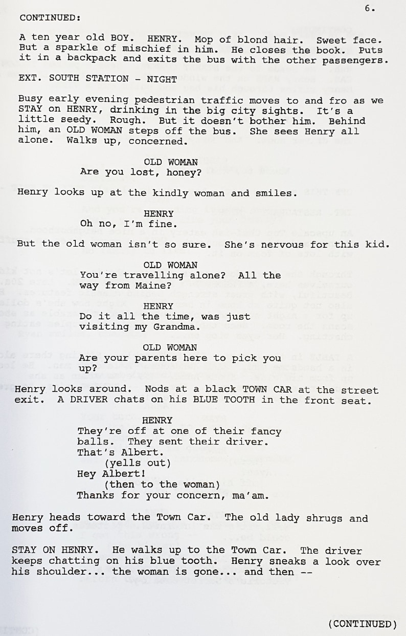 Once Upon a Time TV Script Screenplay with Signatures | Etsy