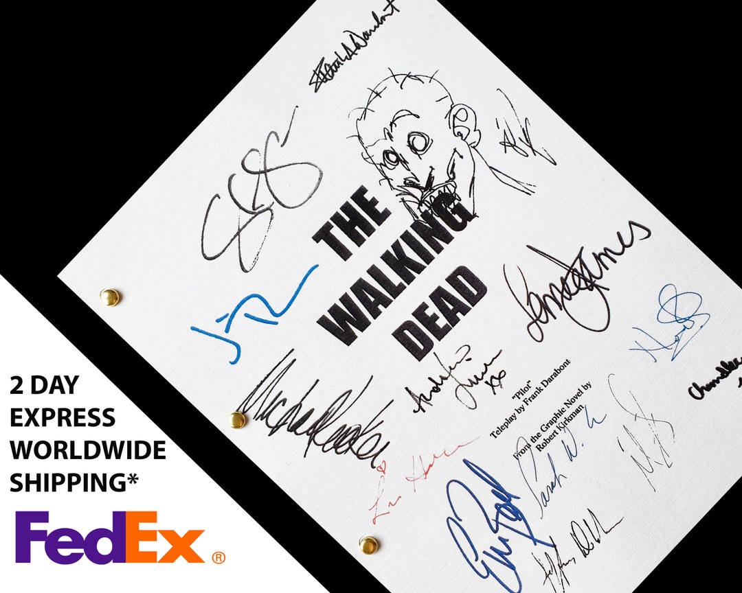 The Walking Dead TV Script Screenplay With Signatures Autographs ...
