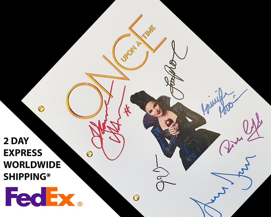 Once Upon a Time TV Script Screenplay With Signatures Autographs ...