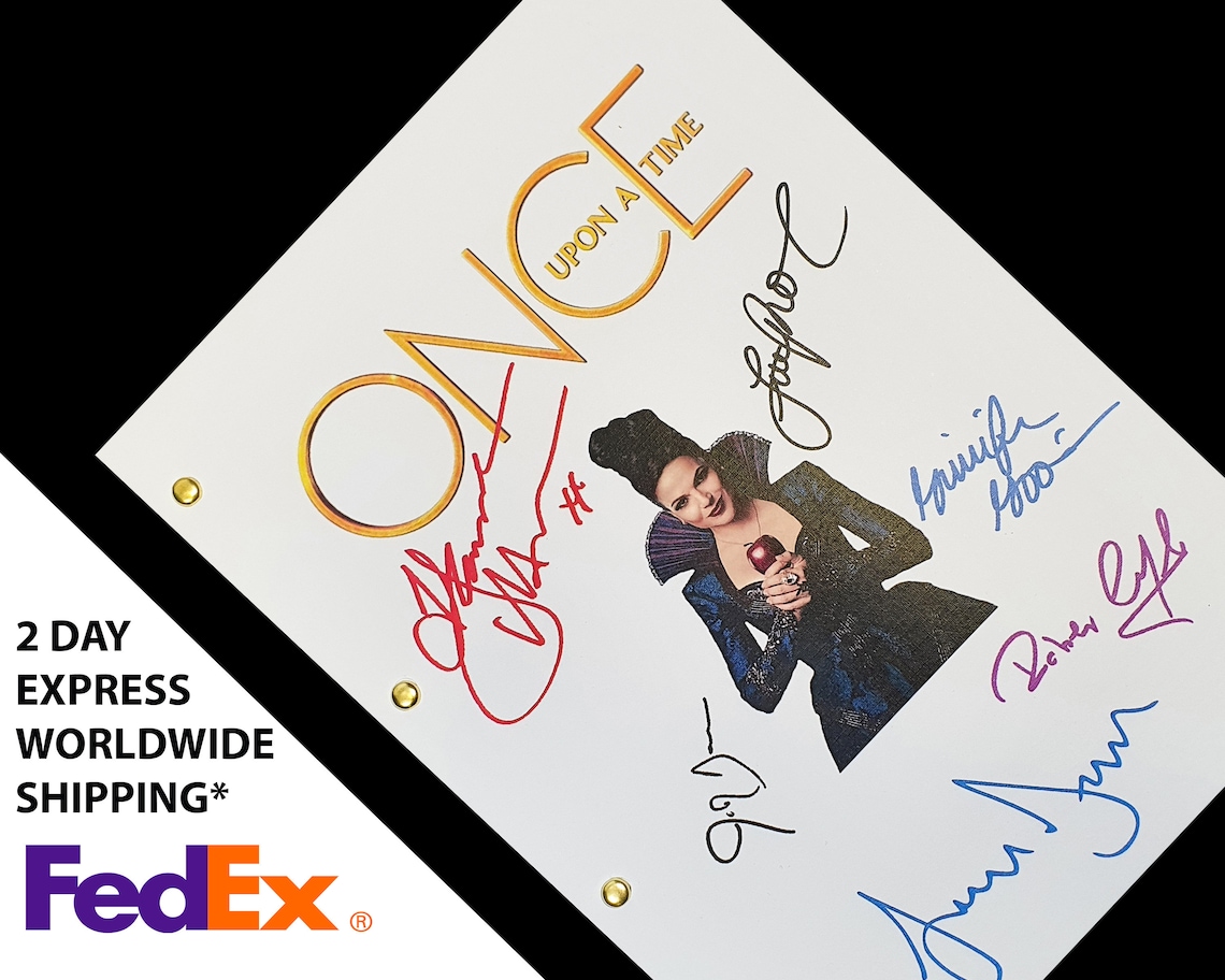 Once Upon a Time TV Script Screenplay With Signatures Autographs ...