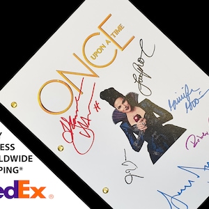 Once Upon a Time TV Script Screenplay With Signatures Autographs ...