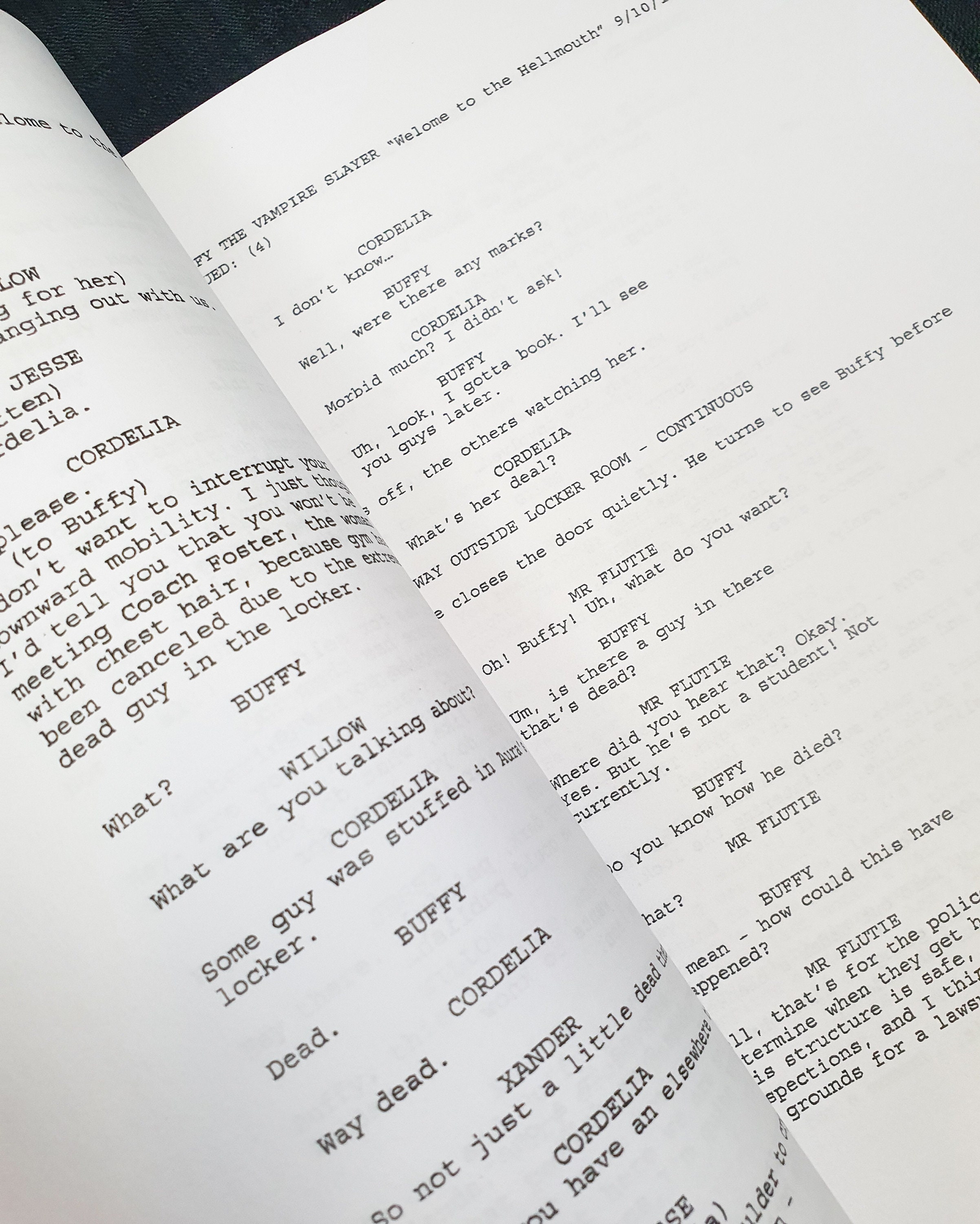 Buffy the Vampire Slayer TV Script Screenplay With - Etsy UK
